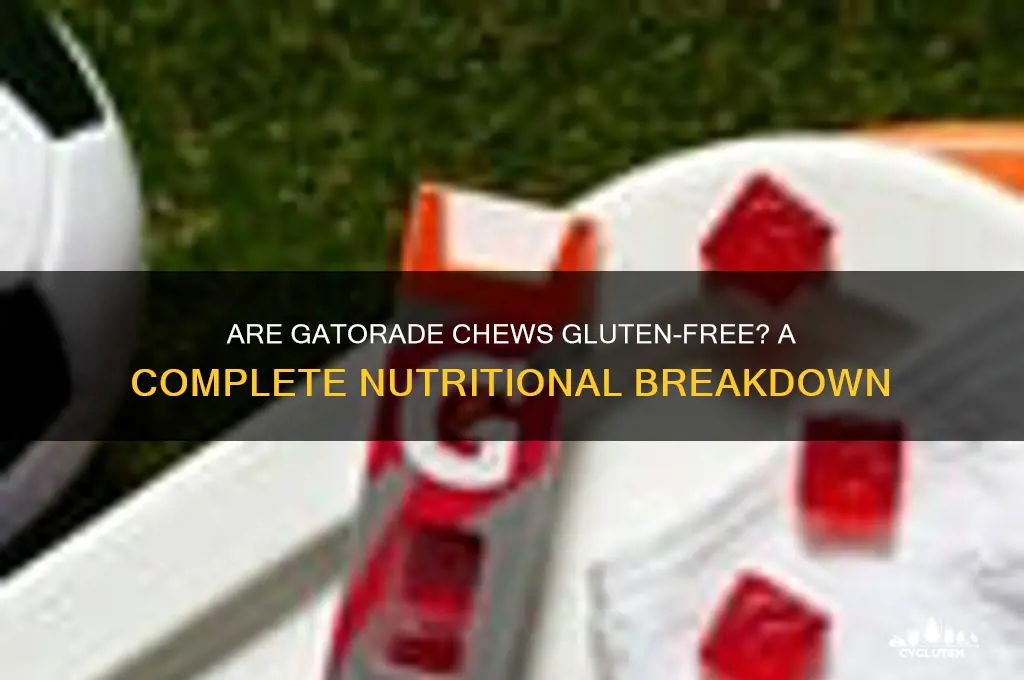 Are Gatorade Chews Gluten-Free? A Complete Nutritional Breakdown | CyGluten