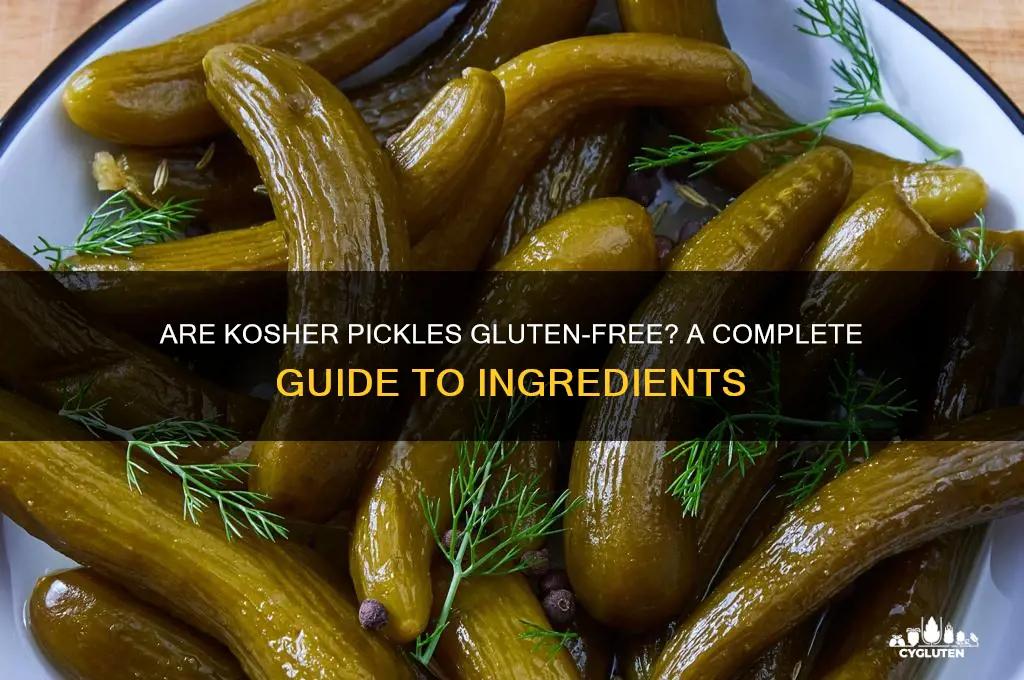 Are Kosher Pickles Gluten-Free? A Complete Guide To Ingredients | CyGluten