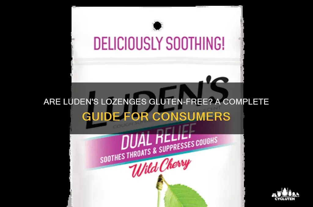 Are Luden's Lozenges Gluten-Free? A Complete Guide For Consumers | CyGluten