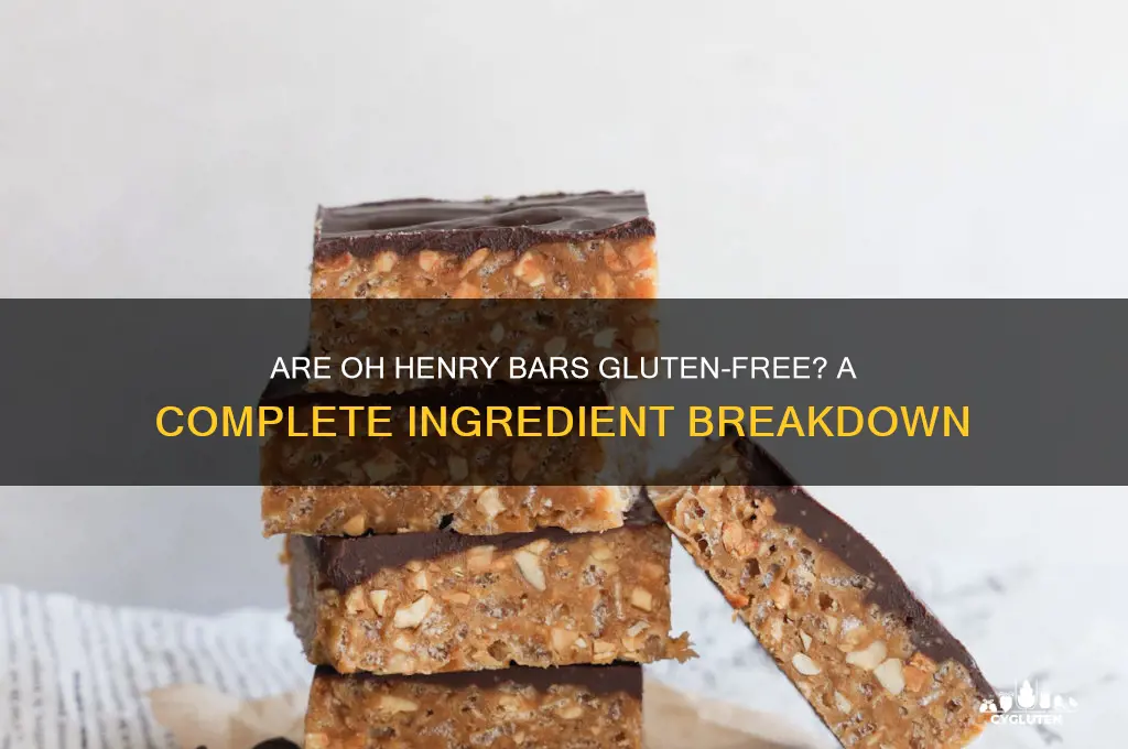 Are Oh Henry Bars Gluten-Free? A Complete Ingredient Breakdown | CyGluten