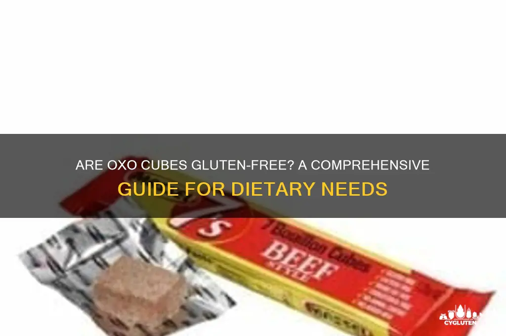 Are Oxo Cubes Gluten-Free? A Comprehensive Guide For Dietary Needs ...