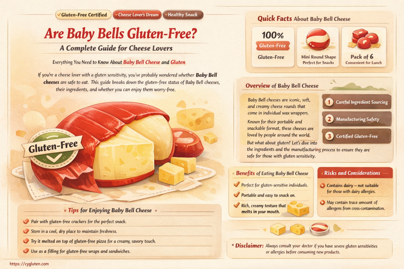 Are Baby Bells Gluten-Free? A Complete Guide For Cheese Lovers | CyGluten