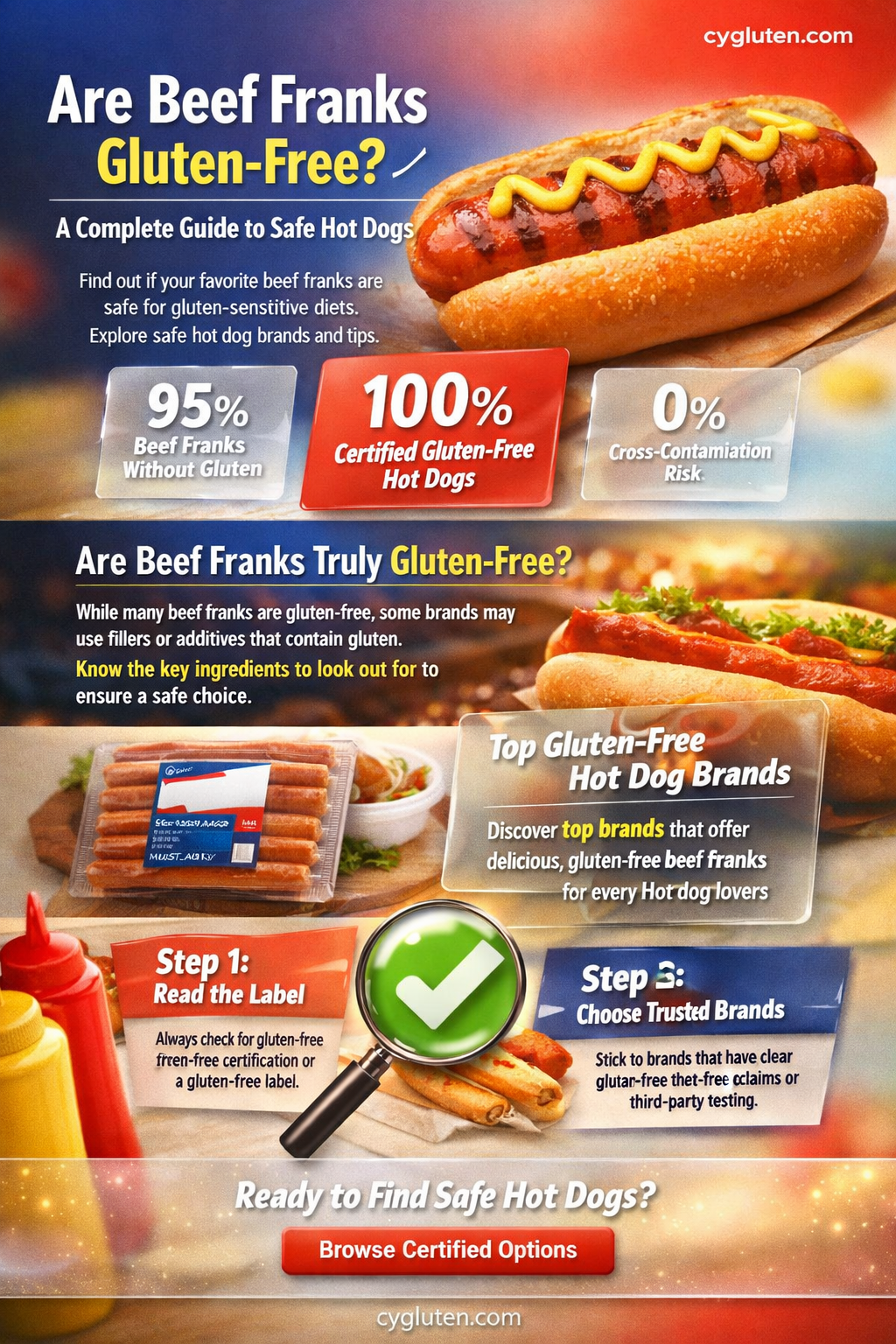 Are Beef Franks Gluten-Free? A Complete Guide To Safe Hot Dogs | CyGluten