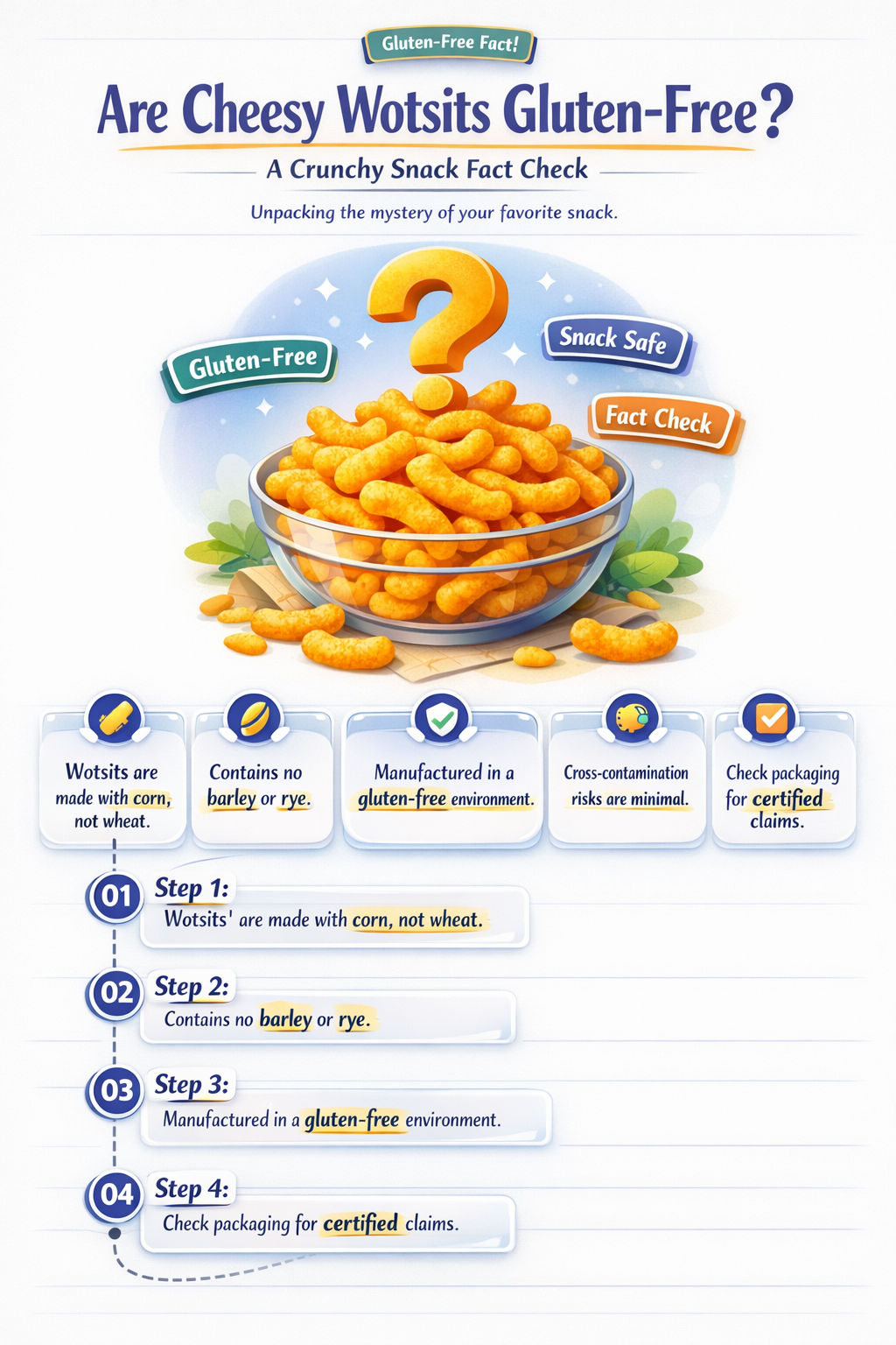 Are Cheesy Wotsits Gluten-Free? A Crunchy Snack Fact Check | CyGluten