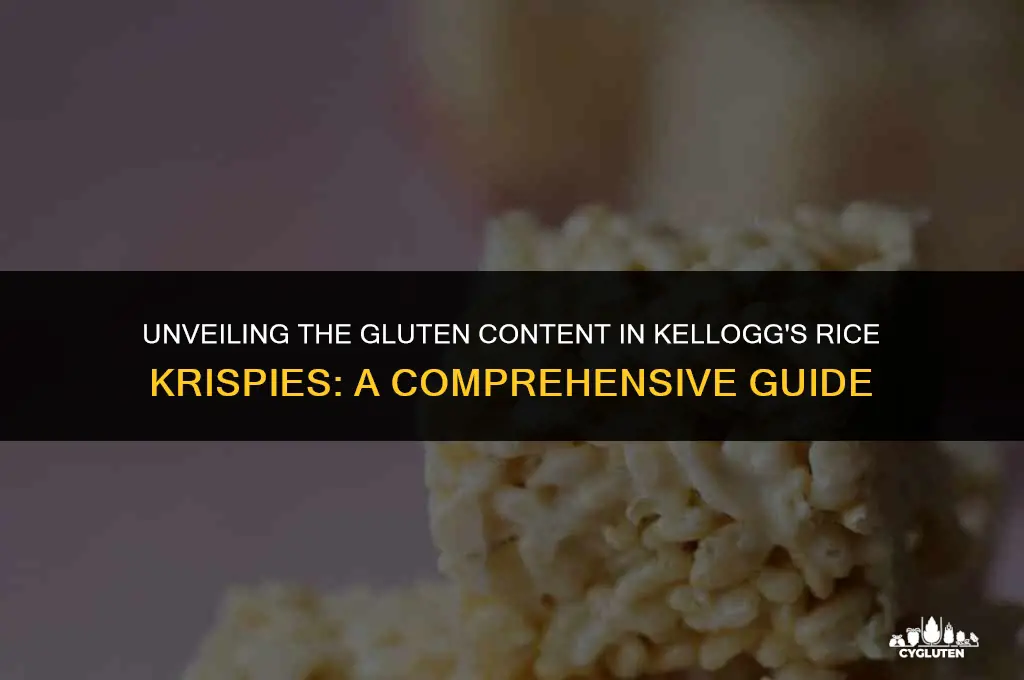Unveiling The Gluten Content In Kellogg's Rice Krispies: A ...