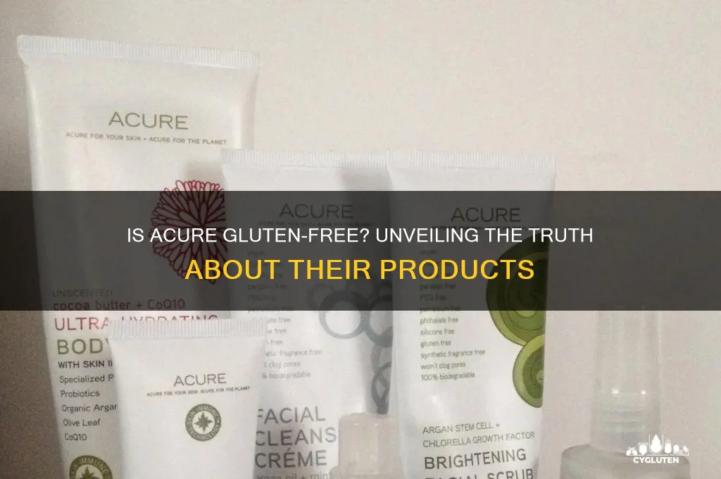 Is Acure Gluten-Free? Unveiling The Truth About Their Products | CyGluten