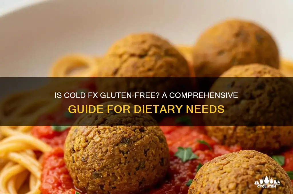 Is Cold Fx Gluten-Free? A Comprehensive Guide For Dietary Needs | CyGluten