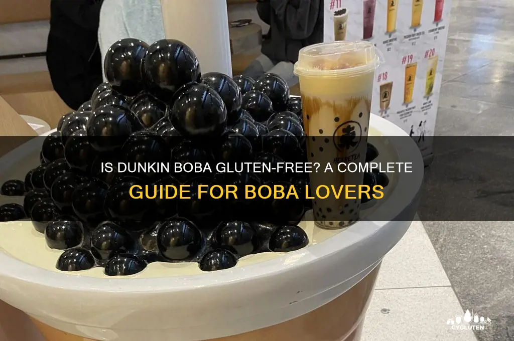 Is Dunkin Boba Gluten-Free? A Complete Guide For Boba Lovers | CyGluten