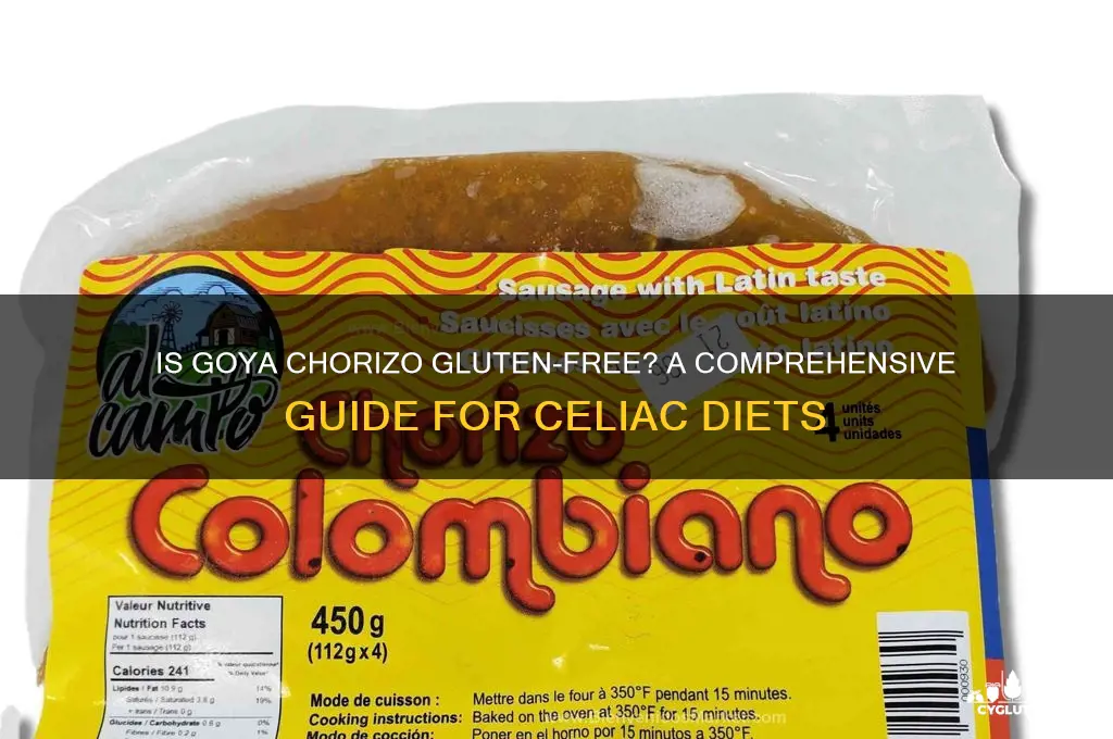 Is Goya Chorizo Gluten-Free? A Comprehensive Guide For Celiac Diets ...