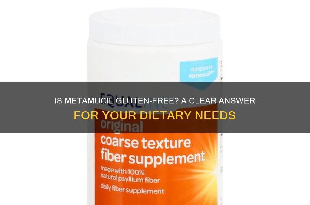 Is Metamucil Gluten-Free? A Clear Answer For Your Dietary Needs | CyGluten