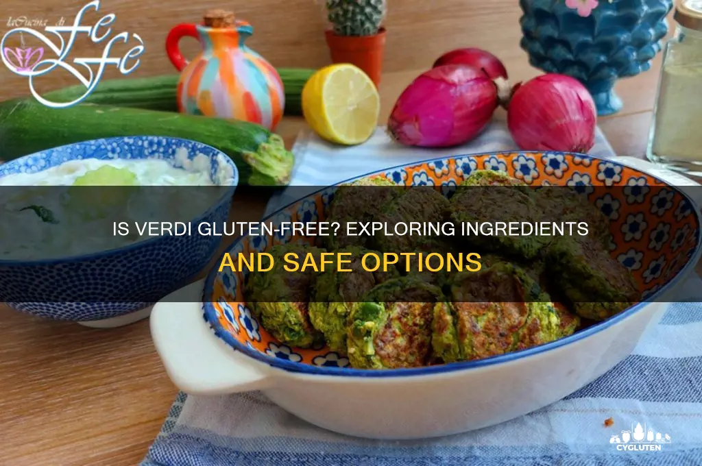Is Verdi Gluten-Free? Exploring Ingredients And Safe Options | CyGluten